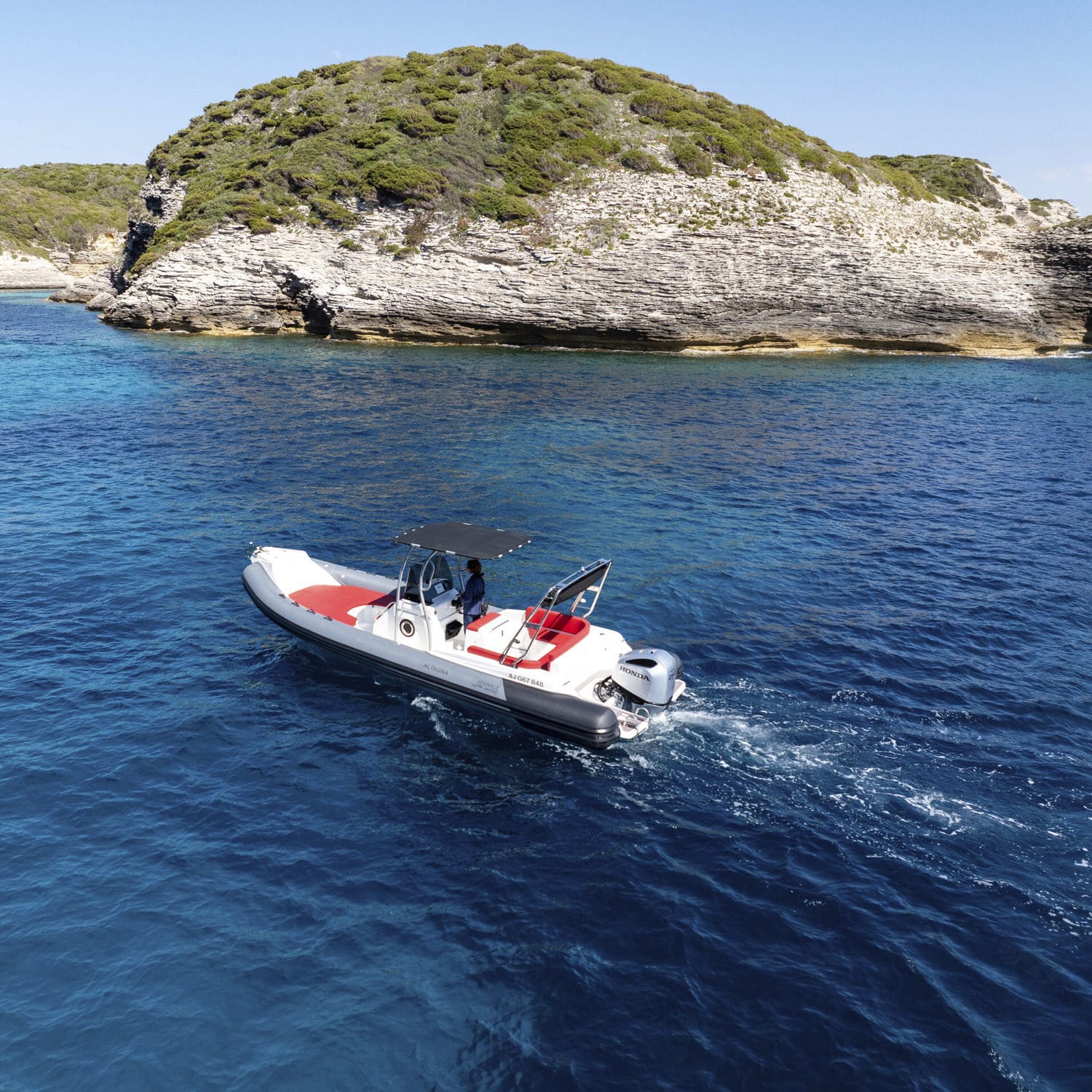 Bateau pneumatique hors-bord - ALTAGNA 800 - Fanale Marine - semi ...