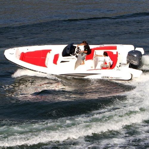 Bateau pneumatique hors-bord - ADRENALINA 7.5 - Lomac - semi-rigide / à ...