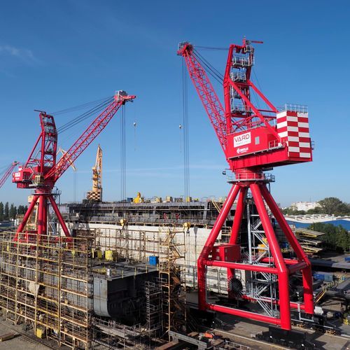 Grue pour chantier naval - RBC 100 - CIMOLAI TECHNOLOGY SPA - à flèche ...