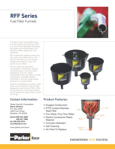 Tous les catalogues et fiches techniques (PDF) Parker Hannifin