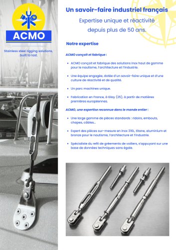 Tous les catalogues et fiches techniques (PDF) ACMO